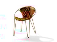 WIRE Upholstered stackable fabric chair By Joli | design Mathias De Ferm