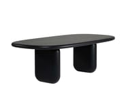 CAIRN Oval wooden dining table By Woak | design Matteo Zorzenoni