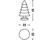 Cedarwood Christmas tree XMAS_MR By Riva 1920 design C.R.&S. RIVA1920