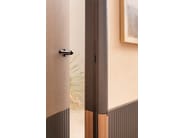 Hinged wooden door with concealed hinges YÍNG By Lualdi design Steve Leung