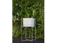 ZEN | High plant pot High square stainless steel plant pot with ...
