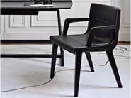 ACANTO '14 Leather chair with armrests By Maxalto | design Antonio Citterio