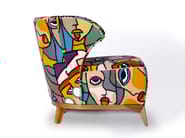 AGOSTINA | Fabric easy chair Fabric easy chair with armrests By ...