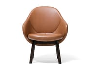 ALBU LOUNGE | Leather easy chair Leather easy chair with armrests By ...