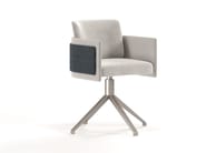 AMET Leather office chair with armrests By Reflex