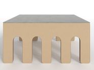 DROP OF CRONCRETE Rectangular cardboard coffee table with cement top By ...