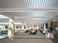 BLADE 180 | Wall-mounted pergola Wall-mounted aluminium pergola with ...
