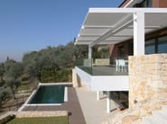 BLADE 180 | Wall-mounted pergola Wall-mounted aluminium pergola with ...