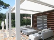 BLADE 180 | Wall-mounted pergola Wall-mounted aluminium pergola with ...
