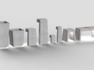 BRENTA Cement bench with Integrated Lighting By Neri | design Emo Design