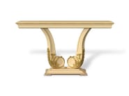 NOBLESSE Rectangular solid wood console table By Guerra Vanni