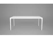 DADA | Table Lacquered rectangular MDF table and aluminium legs By ...