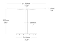 DETROIT | Marble table Detroit Collection By Emotional Projects