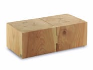 Rectangular solid wood coffee table ECO BLOCK | Rectangular coffee ...