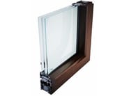 Aluminium and wood thermal break window EKU WOODART TT THERMOPLUS 98 By ...