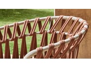 EMMA CROSS High fabric garden stool with armrests By Varaschin | design ...