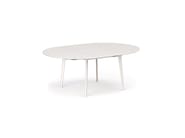 PLUS4 Round extending steel garden table By Emu