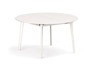 PLUS4 Round extending steel garden table By Emu