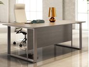 VESSEL Rectangular melamine-faced chipboard executive desk By Styloffice