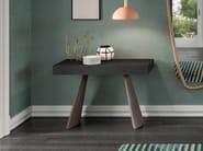 Extending rectangular wooden console table FLAP By Ozzio Italia design Giulio Manzoni