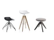 Taburete giratorio con caballete FLOW STOOL | Taburete Colección Flow ...