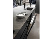 Cedarwood kitchen with island with integrated handles FLY FLOAT Fly ...