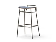 FOSCA High metal stool with padded seat By Blasco&Vila | design Francesc Rifé