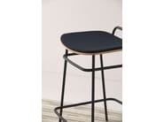FOSCA High metal stool with padded seat By Blasco&Vila | design Francesc Rifé
