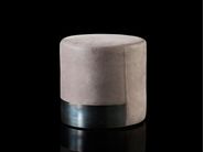 GELLY Round leather pouf By Henge | design Massimo Castagna