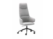 BINAR EXECUTIVE Height-adjustable fabric executive chair with castors ...