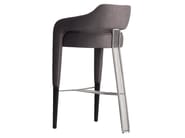 INVICTA II | Stool with armrests High fabric stool with armrests and footrest By Casa Magna