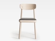 ISA Ash chair with integrated cushion By SIPA