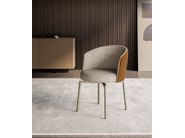 JANE Fabric chair with armrests By EFORMA