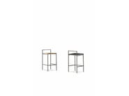 JULY | Metal stool High metal stool with back By Sedit