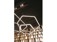 LIGHT RINGS HORIZONTAL POLYGONAL LED brass pendant lamp By Henge ...