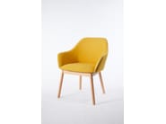 LORD Fabric chair with armrests and beech legs By grado design | design ...