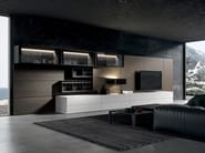 MH6 | Storage wall with integrated lighting MH6 Collection By MODULNOVA