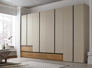 Sectional wardrobe with drawers MODULA By Tomasella