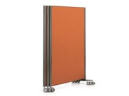 Freistehende Modular Schreibtisch-Trennwand aus Multischicht auf Rollen ...