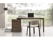 OUTLINE Rectangular beech office desk with drawers By Huppé | design ...