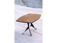 Rectangular wood veneer table PARABOLA Evolution Collection By RINOCCA