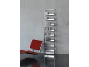 Floorstanding powder coated steel CD rack CD POOL By MOX