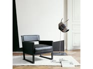 MUSA | Leather armchair By Maxalto design Antonio Citterio