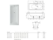 Built-in enamelled steel bathtub BETTESELECT By Bette design Tesseraux ...