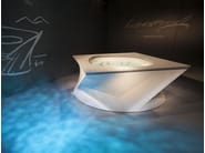 Above-ground hydromassage hot tub 2-seats FLOW By Jacuzzi® design ...