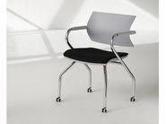 VANILLA HOSPITALITY | Chair with casters By FANTONI