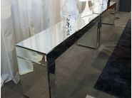 Mesa consola rectangular de vidrio efecto espejo APHRODITE By ERBA ITALIA diseño Giorgio Soressi