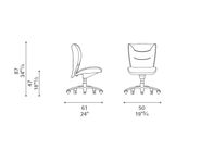 BRIEF | Task chair By Poltrona Frau