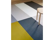 Striped rectangular paper yarn rug FOURWAYS By Woodnotes design Ritva ...