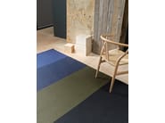 Striped rectangular paper yarn rug FOURWAYS By Woodnotes design Ritva ...